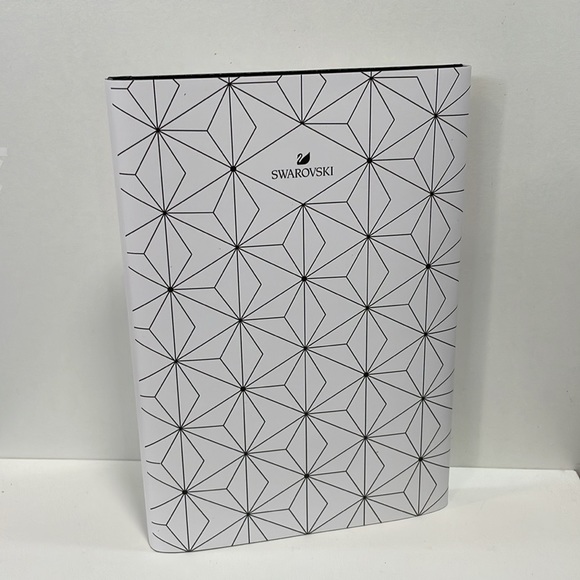 Swarovski | Office | Swarovski Black Facet Pattern Journal Notebook ...